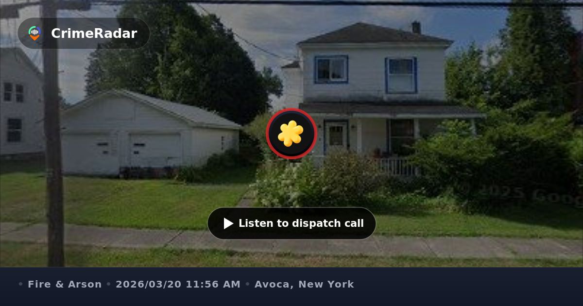 Reported house fire found to be chimney smoke, Avoca NY | CrimeRadar