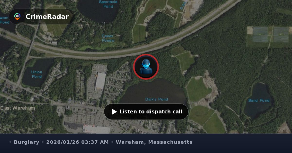 Police check trespassing incident at Home Depot, Wareham MA | CrimeRadar