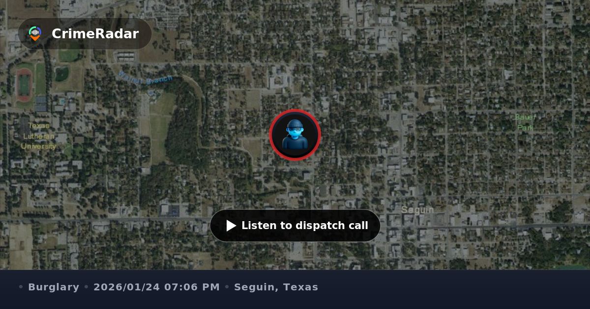 Possible burglary alarm near W Nolte St library, Seguin TX | CrimeRadar