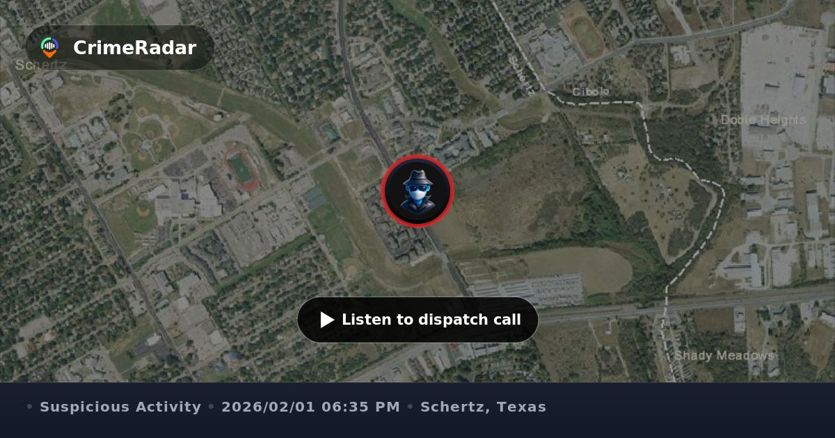 Deputies check on suspicious person near FM 78, Schertz TX | CrimeRadar