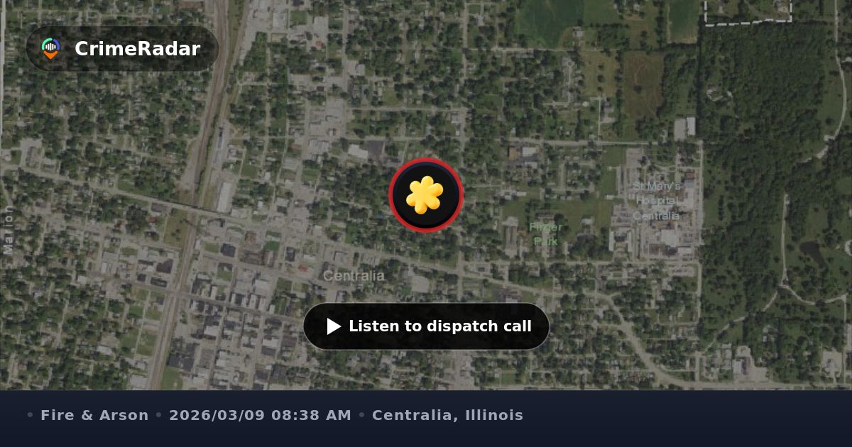 House fire with five people injured in garage, Centralia IL | CrimeRadar