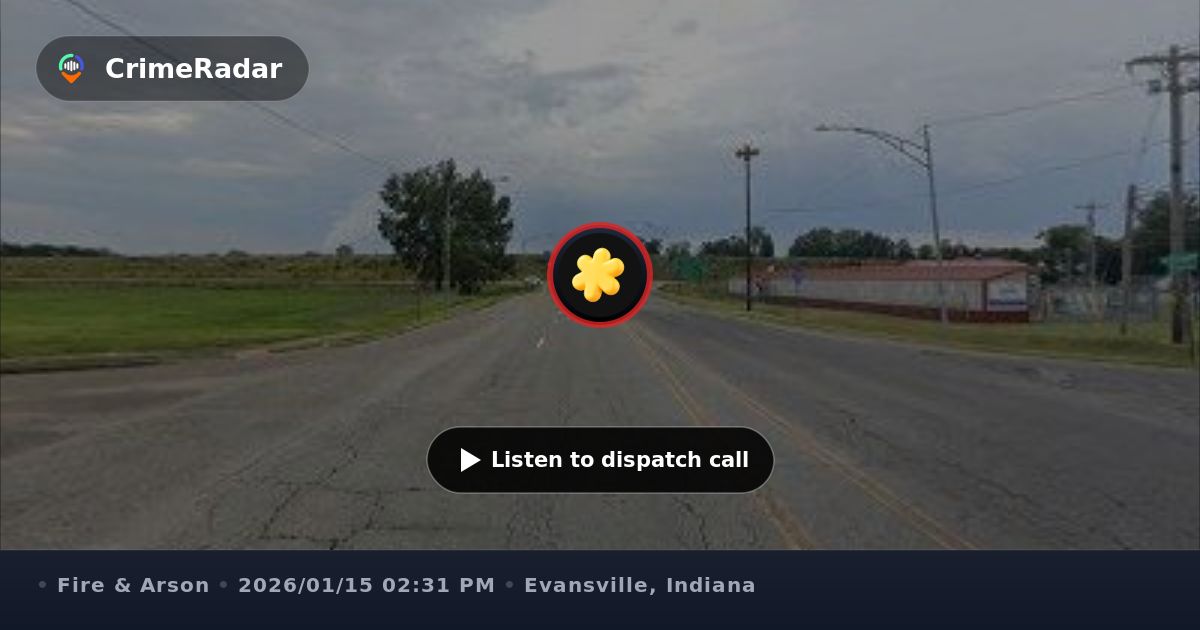 Steam mistaken for vehicle fire near Green River Rd, Evansville IN ...