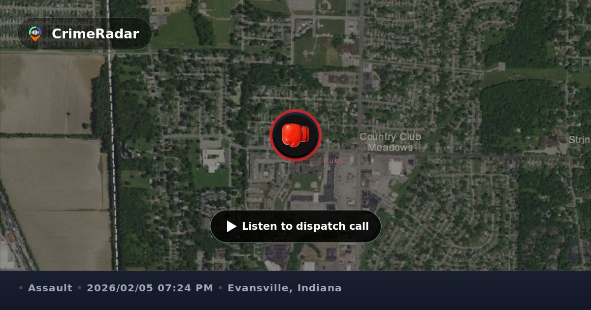 Possible fight near Shady Tree Apartments, Evansville IN | CrimeRadar