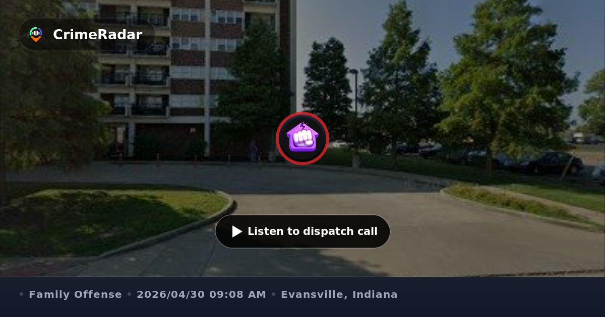 Residents fighting and screaming in apartment, Evansville IN | CrimeRadar
