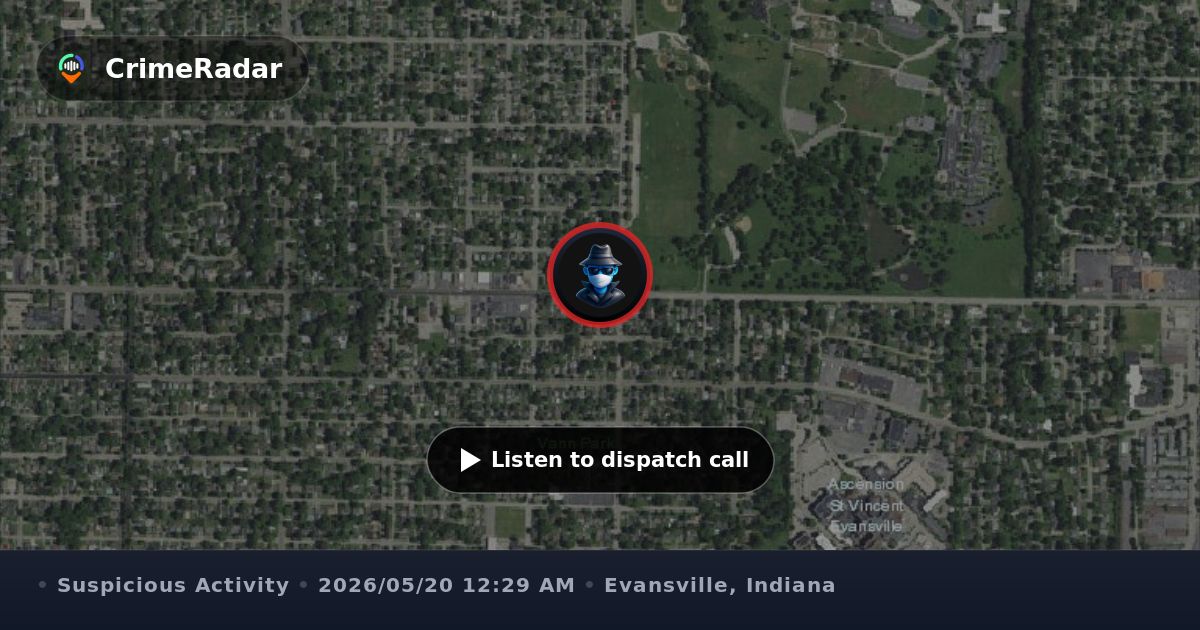 Suspicious person in backyard on East Chandler Avenue, Evansville IN ...