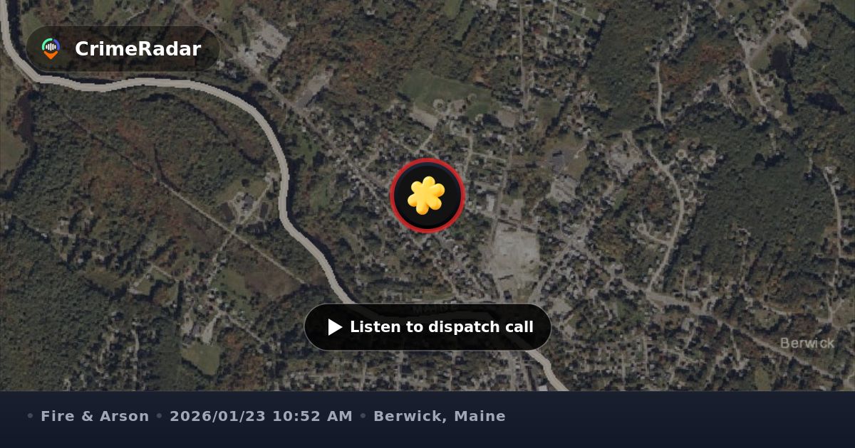 Possible fire alarm at Berwick town office, Berwick ME | CrimeRadar