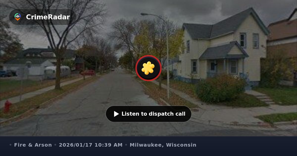 Fire crews battle house fire on Juneau Ave, Milwaukee WI | CrimeRadar