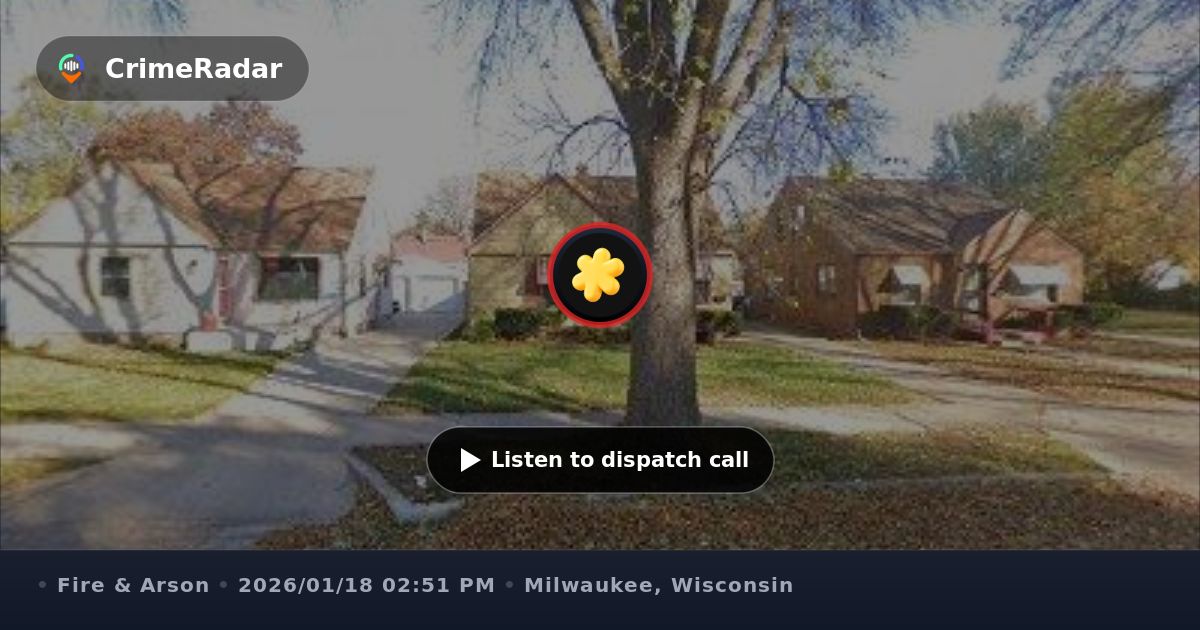 Fire crews check residential alarm on North 44th St, Milwaukee WI ...