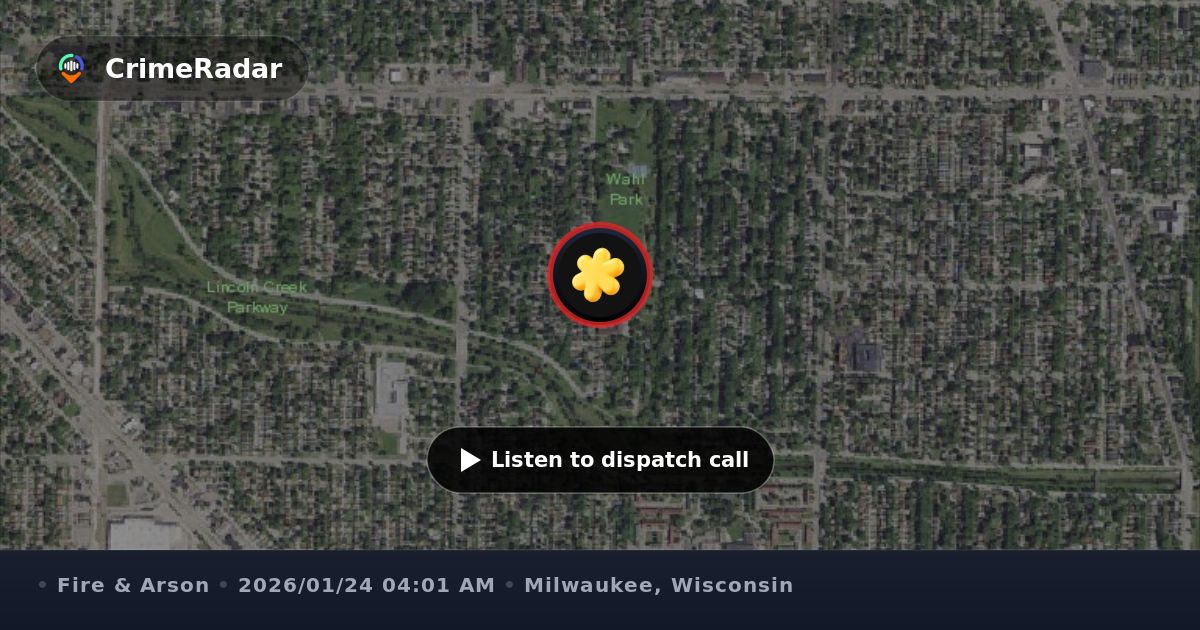 Fire crews investigate smoke near North 52nd St, Milwaukee WI | CrimeRadar