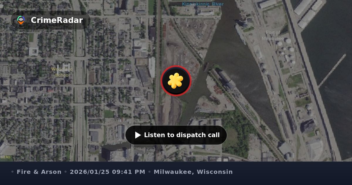 Fire crew investigates faulty CO alarm near Stewart St, Milwaukee WI ...