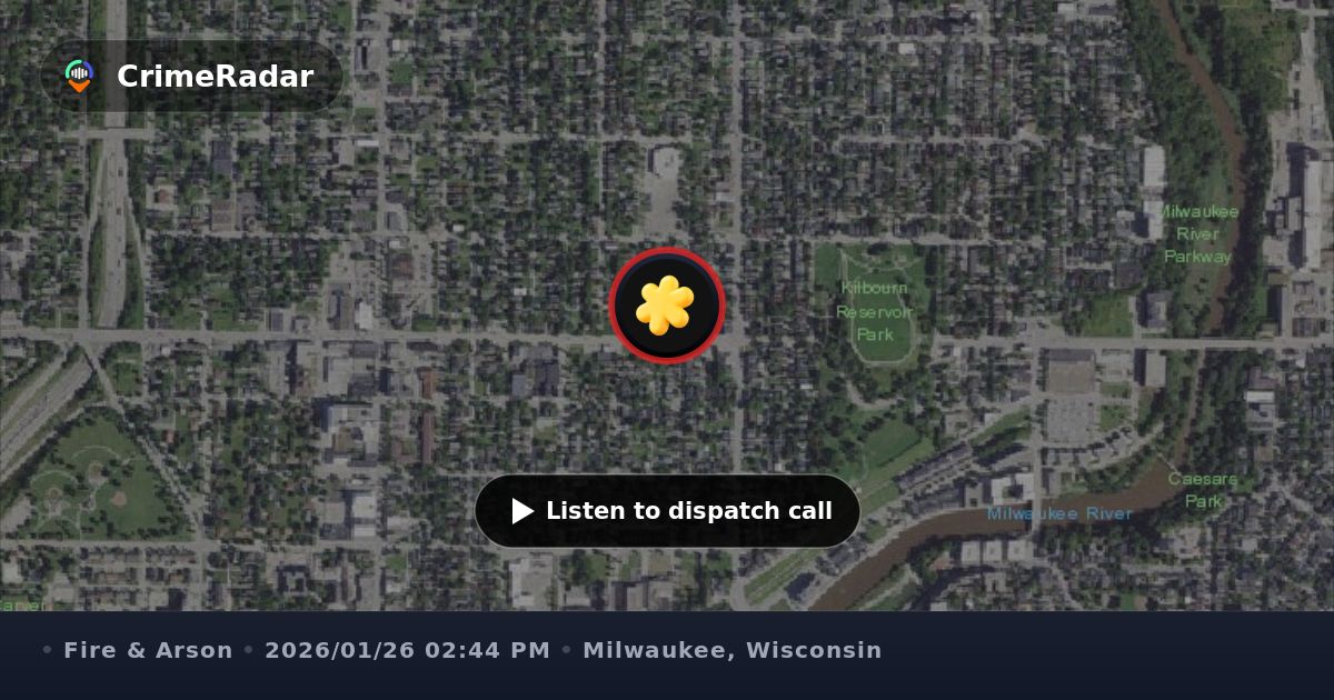 Fire crews respond to blaze near North Water St, Milwaukee WI | CrimeRadar