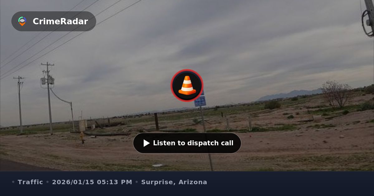 Deputies check on erratic driver near Bullard Ave, Surprise AZ | CrimeRadar