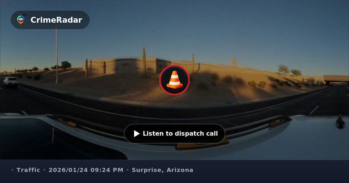 Traffic collision involving motorcycle on State Route 303, Surprise AZ ...