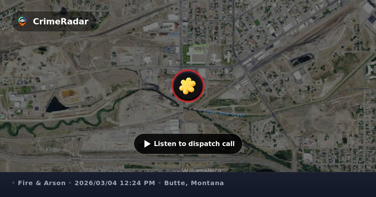 Gas odor investigated at South Montana fourplex, Butte MT | CrimeRadar