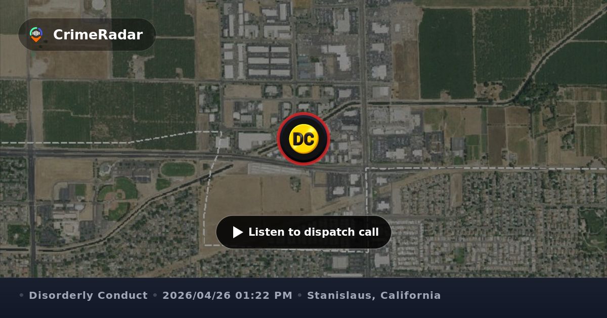 Verbal disturbance at Regal Theater, Stanislaus County CA | CrimeRadar
