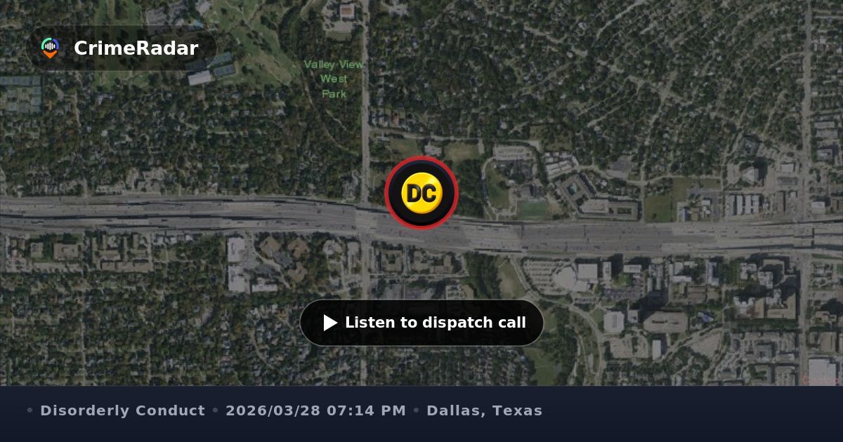 Disturbance reported at business on LBJ Freeway, Dallas TX | CrimeRadar
