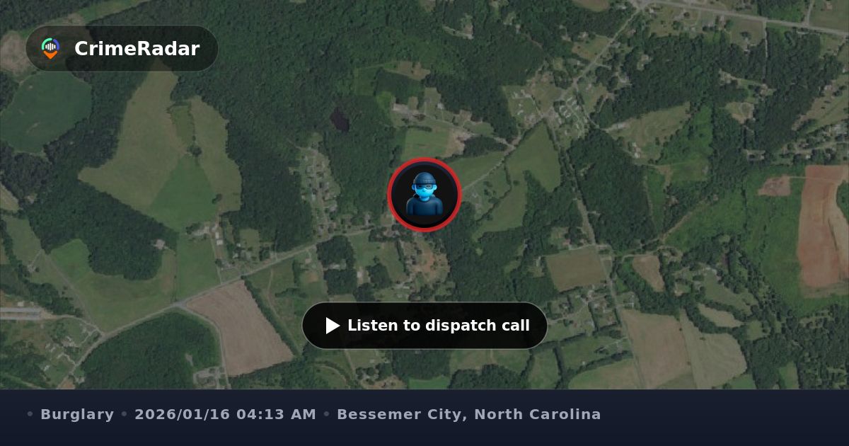 Possible break-in near Concord Church Rd, Bessemer City NC | CrimeRadar