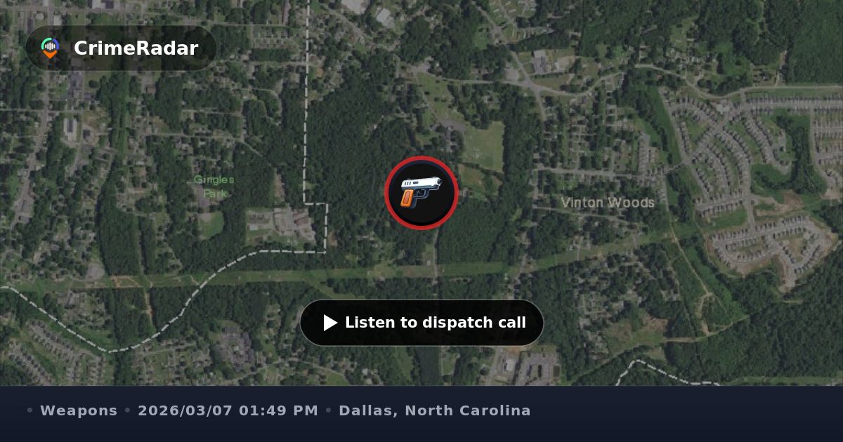 Gunshots reported near Long Creek Apartments, Dallas NC | CrimeRadar