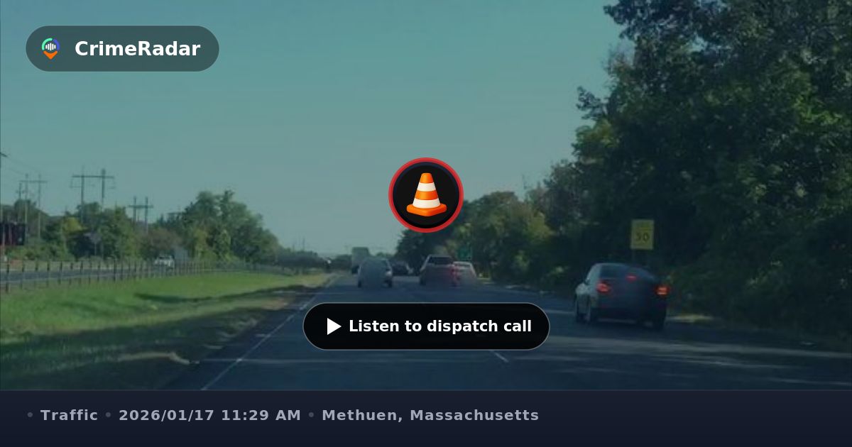 Traffic accident on Route 213 West off-ramp, Methuen MA | CrimeRadar
