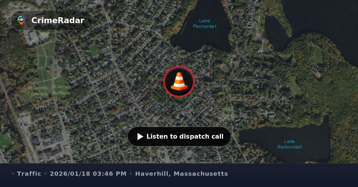 Minor traffic collision near Portland St park, Haverhill MA | CrimeRadar