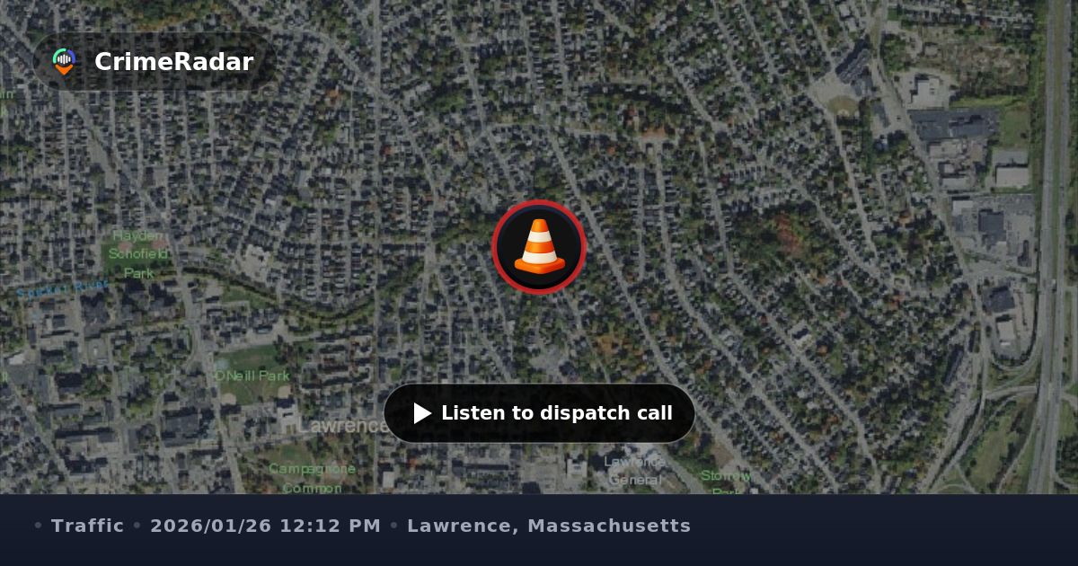 Traffic collision near Prospect St and Campbell Place, Lawrence MA ...