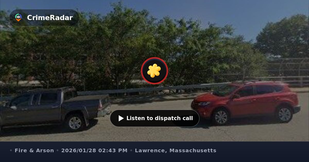 Fire alarm at Merrimack Street parking garage, Lawrence MA | CrimeRadar