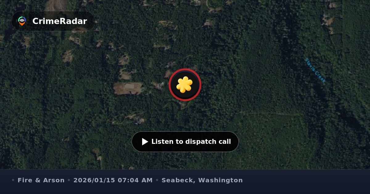 Residential structure fire near Ravensong Ave, Seabeck WA | CrimeRadar