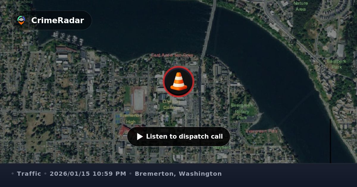 Traffic congestion near Chester and 13th, Bremerton WA | CrimeRadar