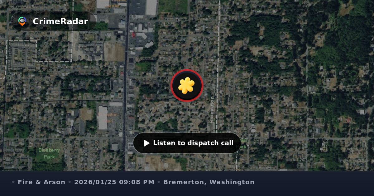 Fire crews check report of smoke near Meyer St, Bremerton WA | CrimeRadar