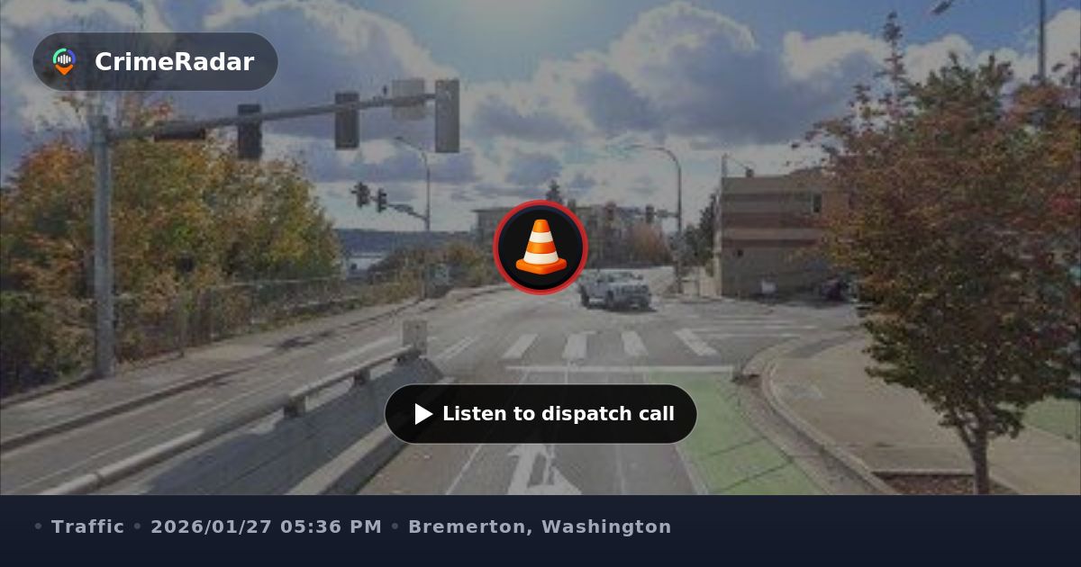 Traffic stop conducted at Washington Ave, Bremerton WA | CrimeRadar