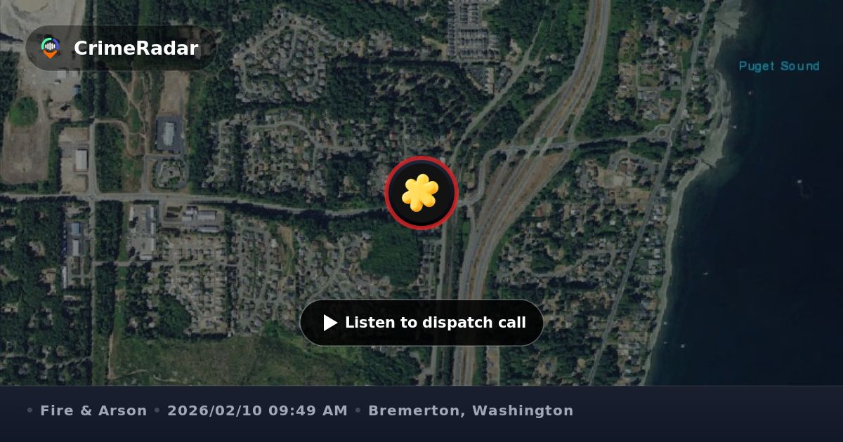 Residential fire alarm at Blackhawk Court, Bremerton WA | CrimeRadar