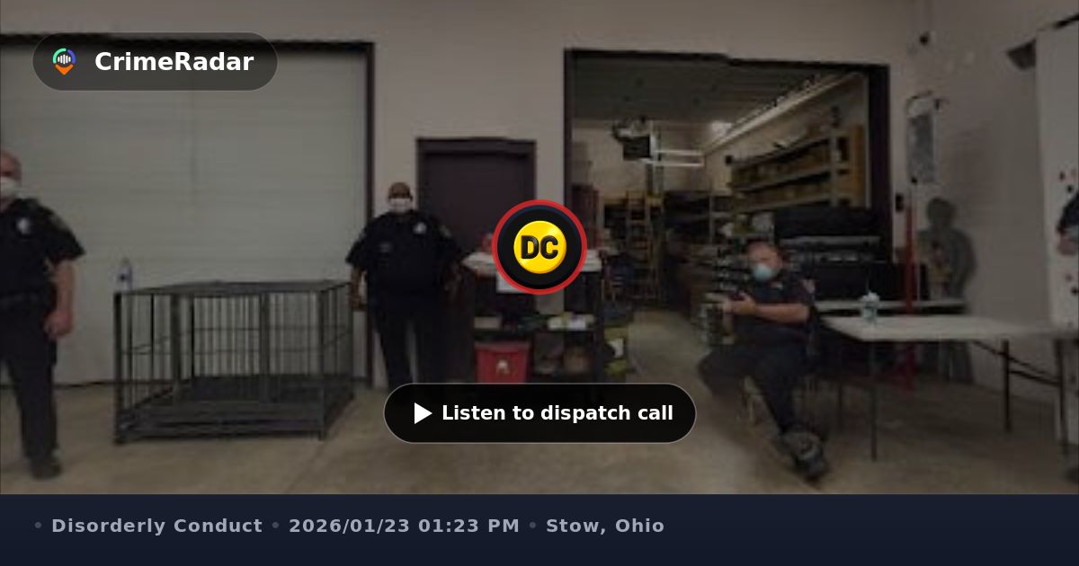 Officers handle apparent argument near Darrow Rd, Stow OH | CrimeRadar