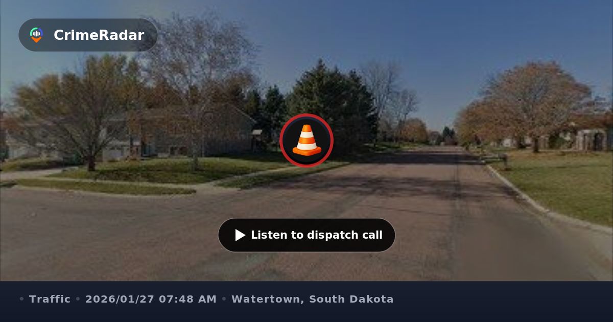 Vehicle collision damages light pole near 18th St NE, Watertown SD ...