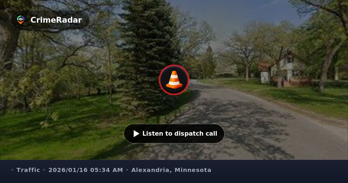 Traffic obstruction near County Road 41, Alexandria MN | CrimeRadar