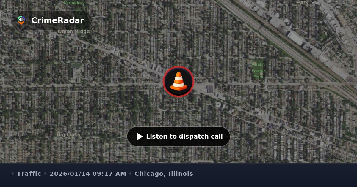 Traffic accident near Foster and Natchez, Chicago IL | CrimeRadar