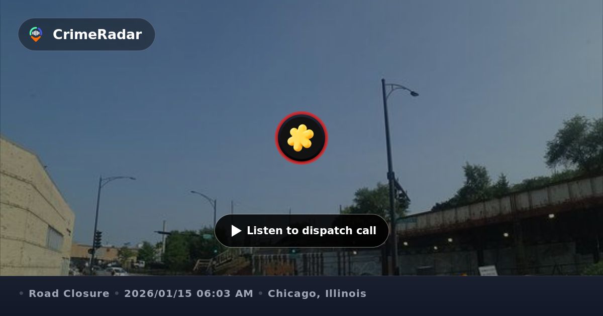 City truck damaged amid icy conditions, Chicago IL | CrimeRadar