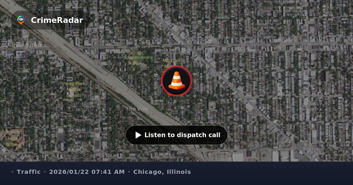 Apparent minor vehicle accident near Avondale and Addison, Chicago IL ...