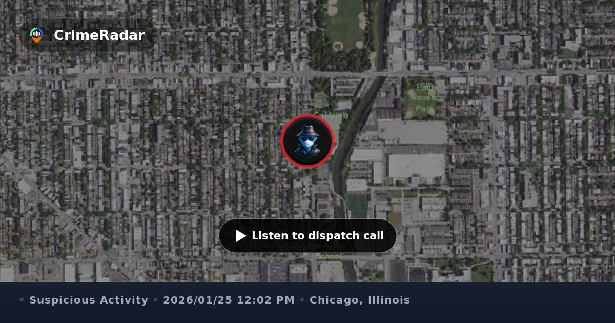 Panic alarm activation near North Francisco Ave, Chicago IL | CrimeRadar