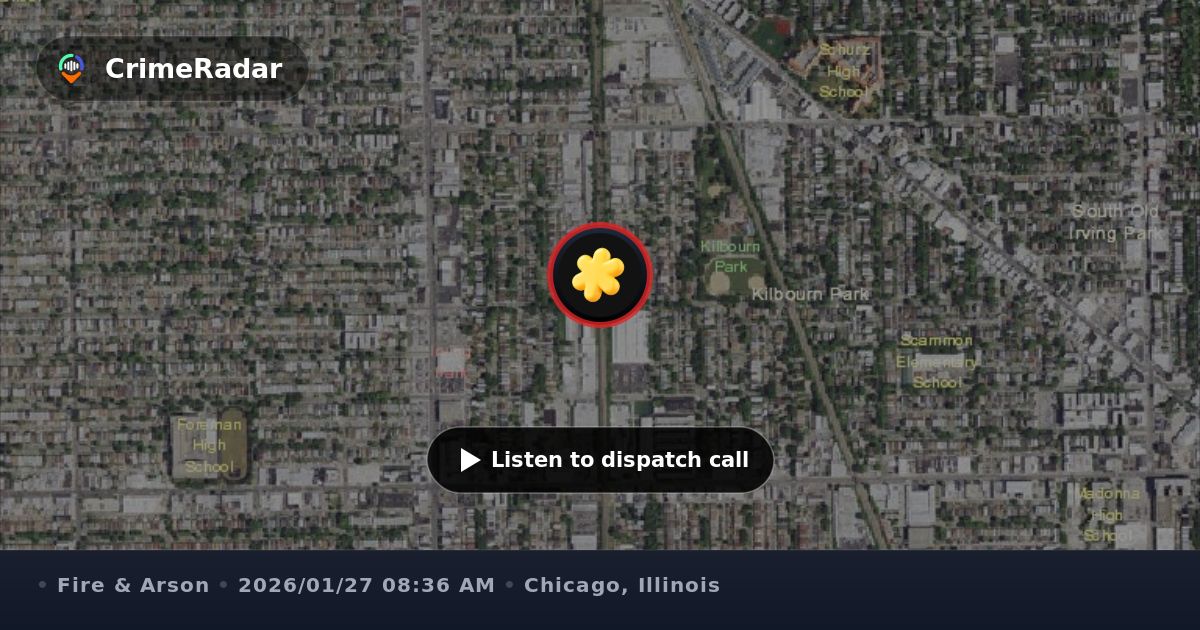 Hazmat response after gas line struck on North Keating, Chicago IL ...