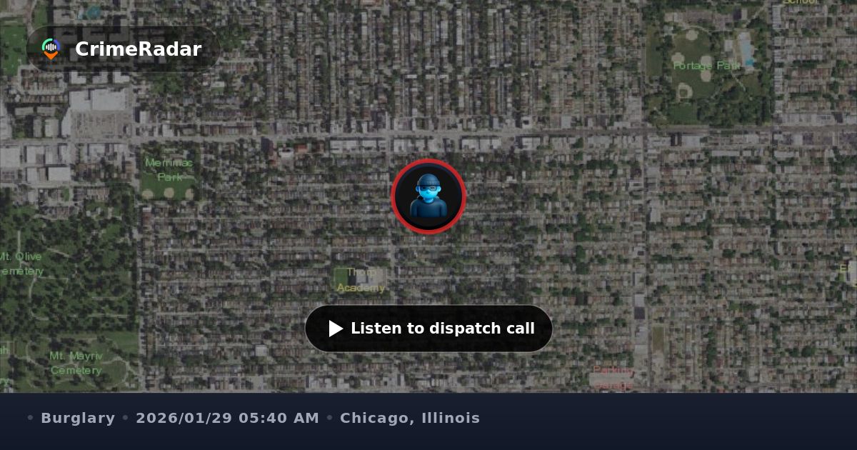 Officers check on triggered alarm near West Berenice Ave, Chicago IL ...