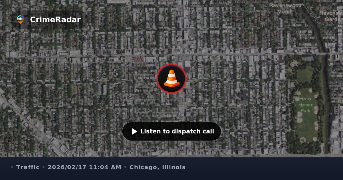 Traffic lights misaligned at Irving Park and Kimball, Chicago IL ...