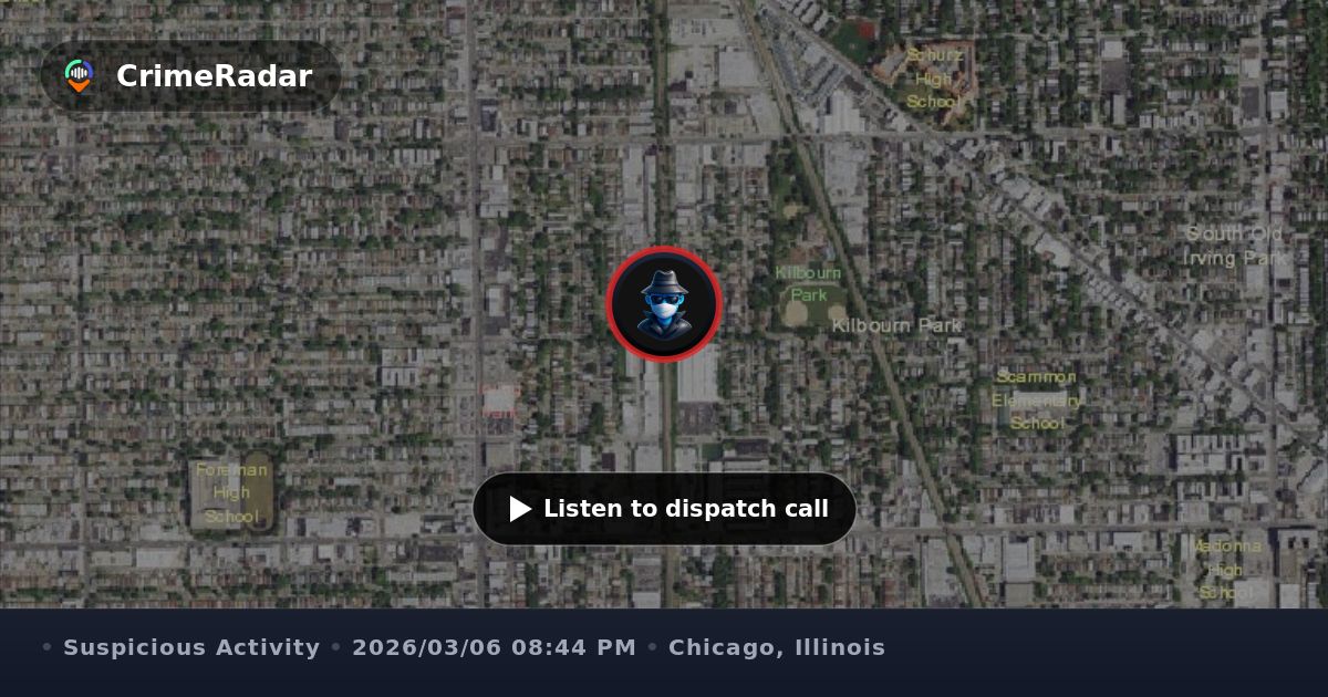 Suspicious SUV with four occupants outside house, Chicago IL | CrimeRadar