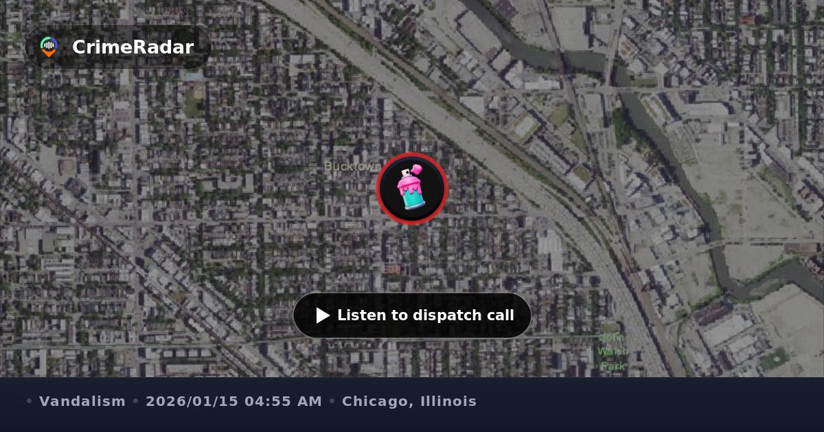 Broken window reported near Armitage Ave, Chicago IL | CrimeRadar