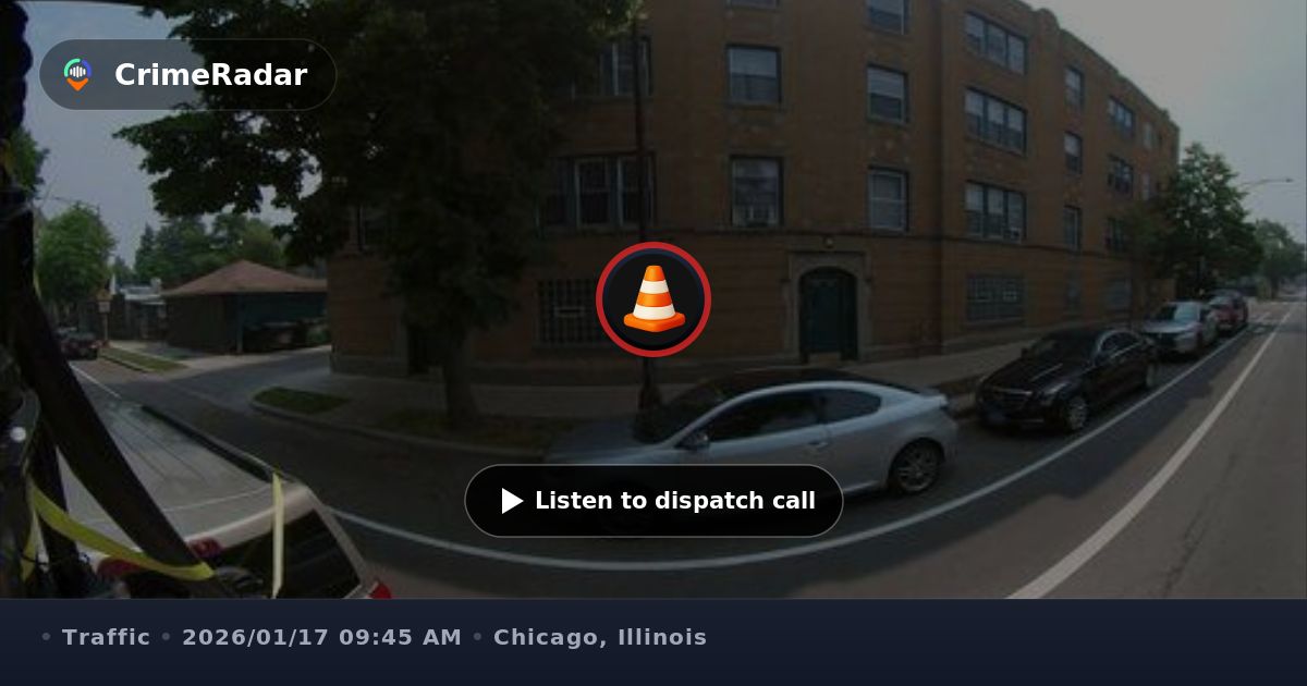 Officers conduct traffic stop near Central Park Ave, Chicago IL ...