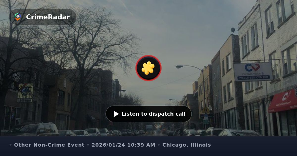 Water main break near Damen and Augusta, Chicago IL | CrimeRadar