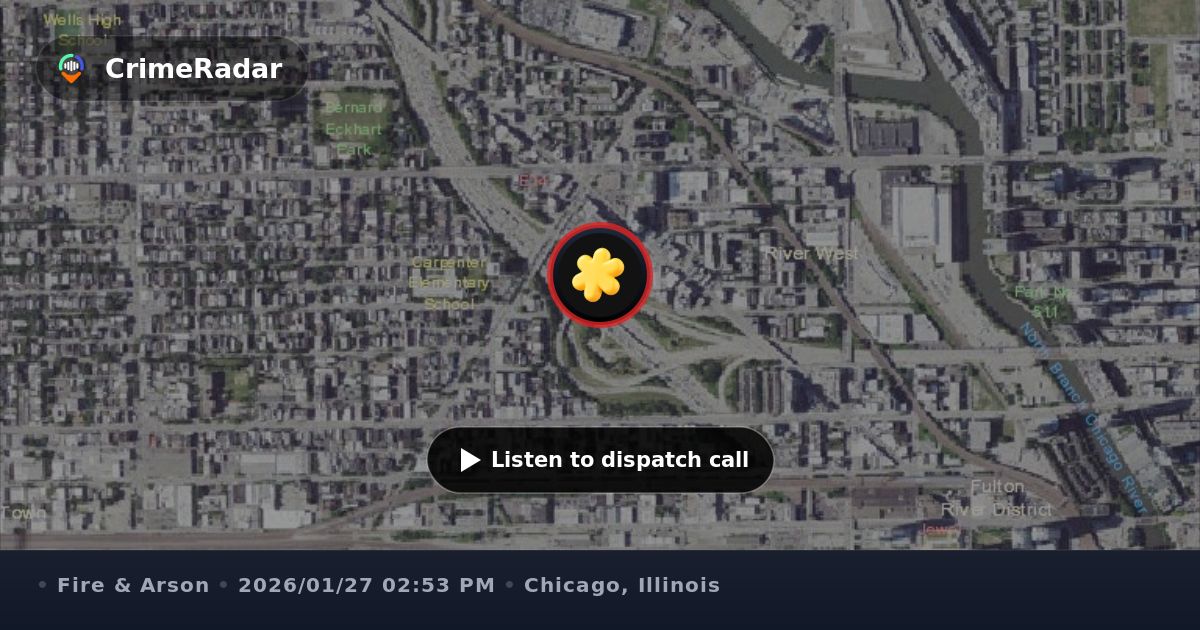 Sprinklers activated during fire near North Aberdeen, Chicago IL ...