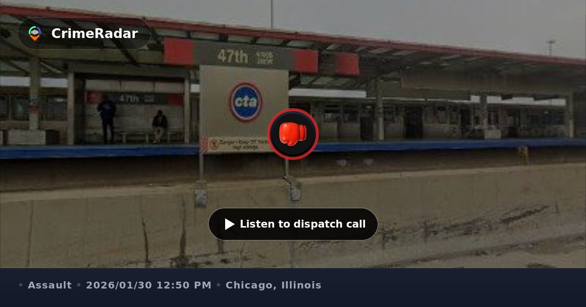 Officers respond to threats on train near 47th St, Chicago IL | CrimeRadar