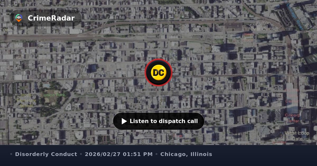 Man exposing himself and hitting cars near Randolph & Morgan, Chicago ...
