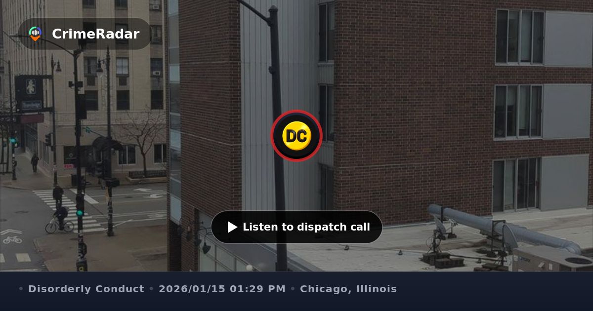 Police respond to trespassing at Wabash Ave café, Chicago IL | CrimeRadar