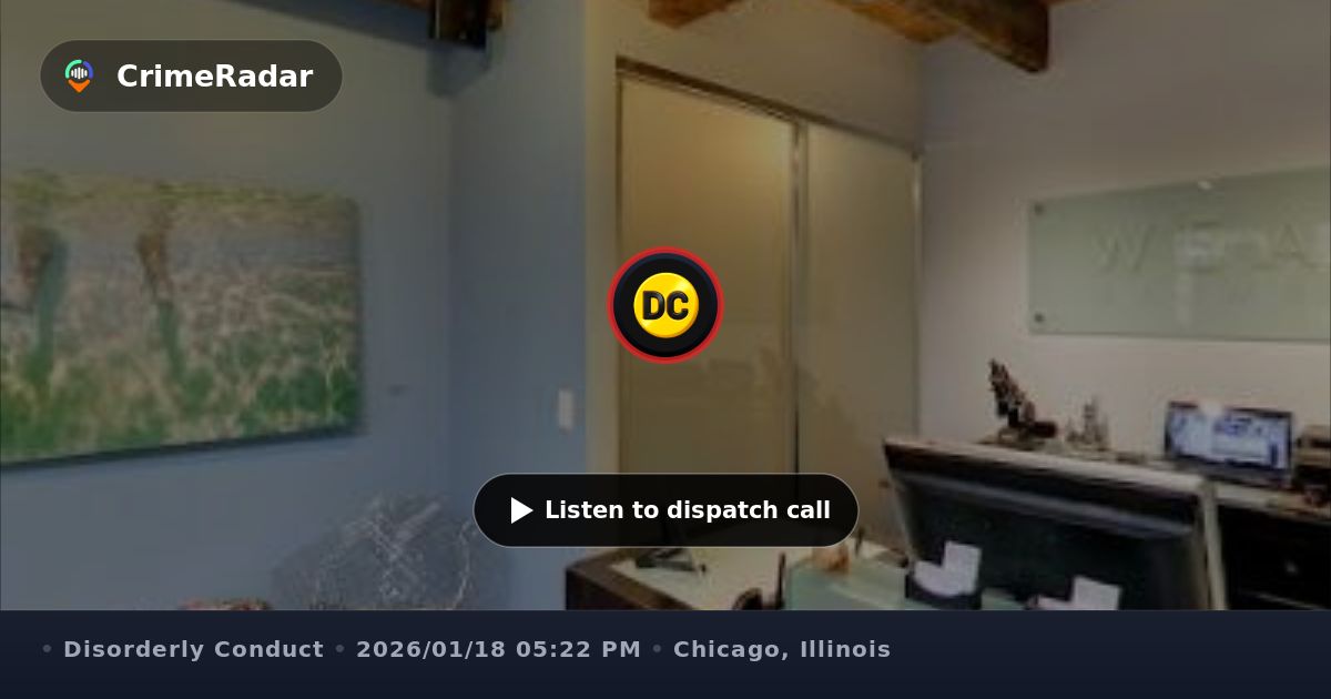 Person refuses to leave bathroom at coffee shop, Chicago IL | CrimeRadar